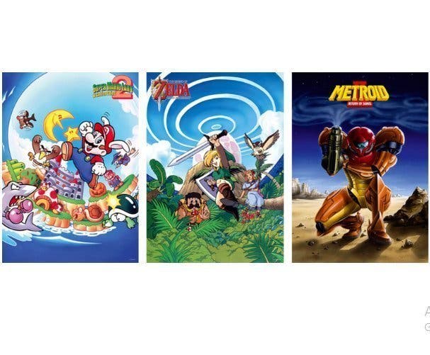 Nintendo Gameboy Posters Mario, Zelda, Metroid .. | Köp på Tradera ...