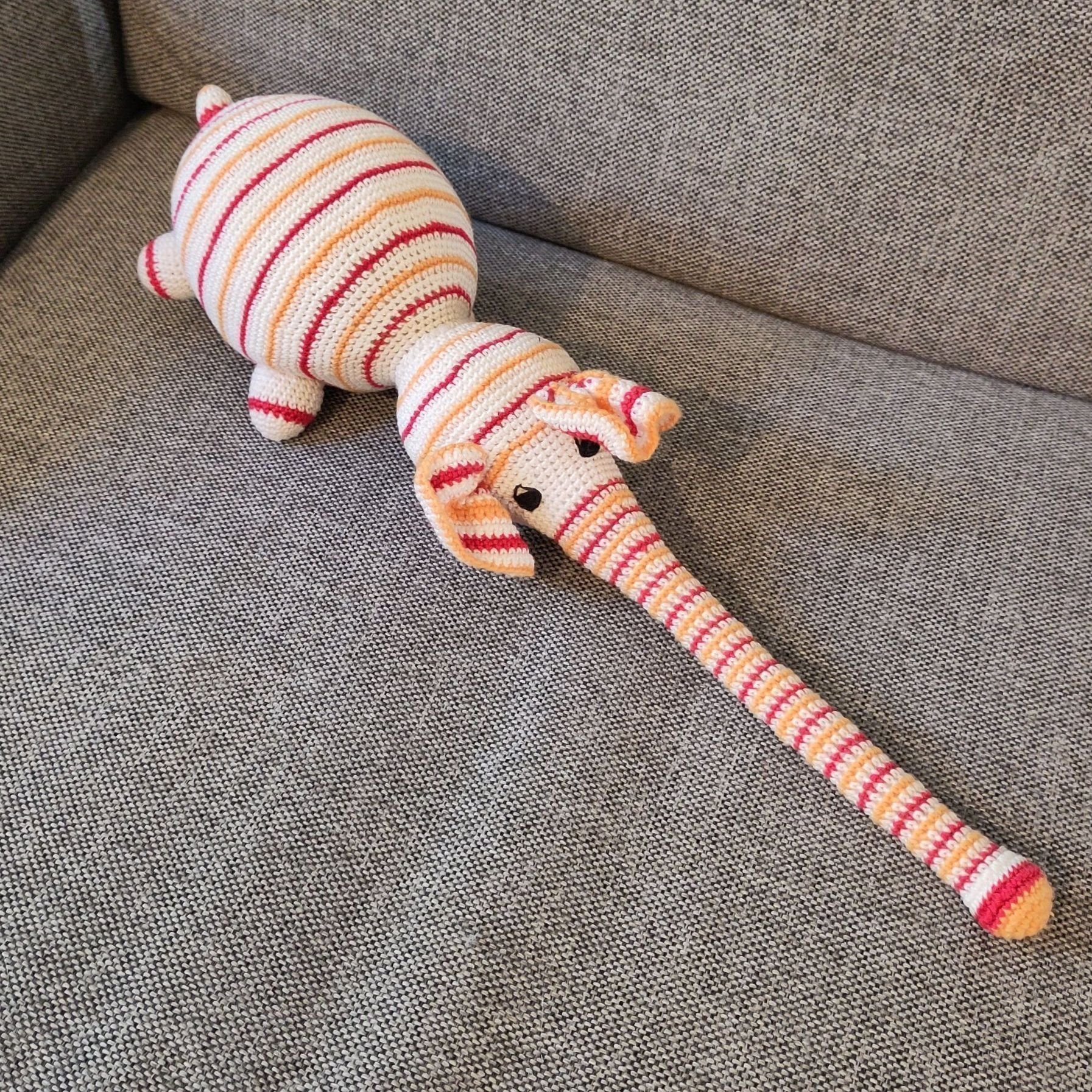 Virkad elefant amigurumi | Köp på Tradera (732639935)