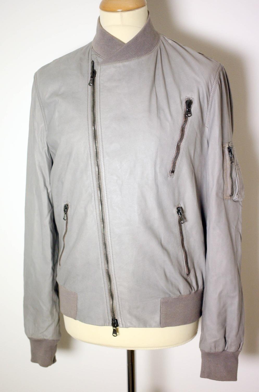 Marc Jacobs mens vintage leather bomber jacket .. | Köp på Tradera ...