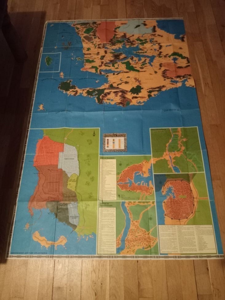 Forgotten Realms City of Waterdeep Trail Map TS.. | Køb på Tradera ...