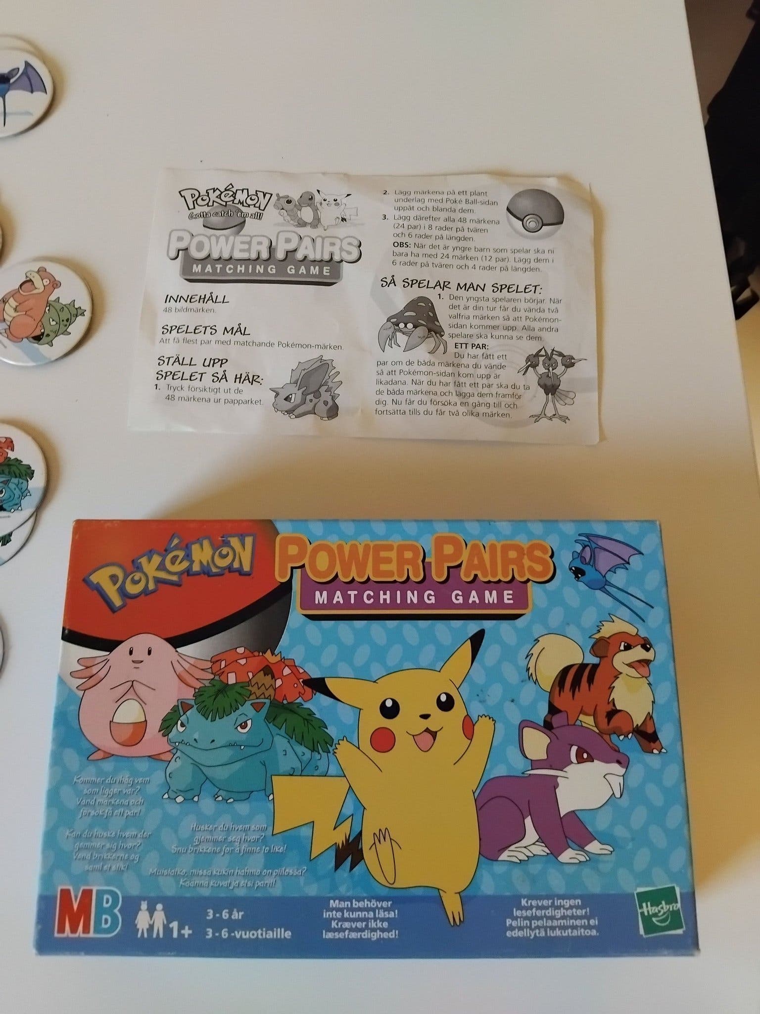Pokémon Power Pairs Matching Game | Köp på Tradera (712753532)