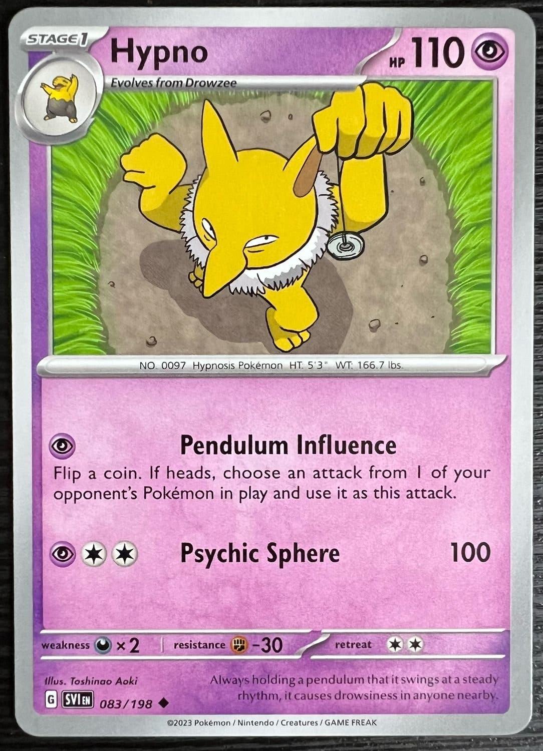 Hypno 083/198 Pokémonkort - Scarlet & Violet Base | Köp på Tradera ...