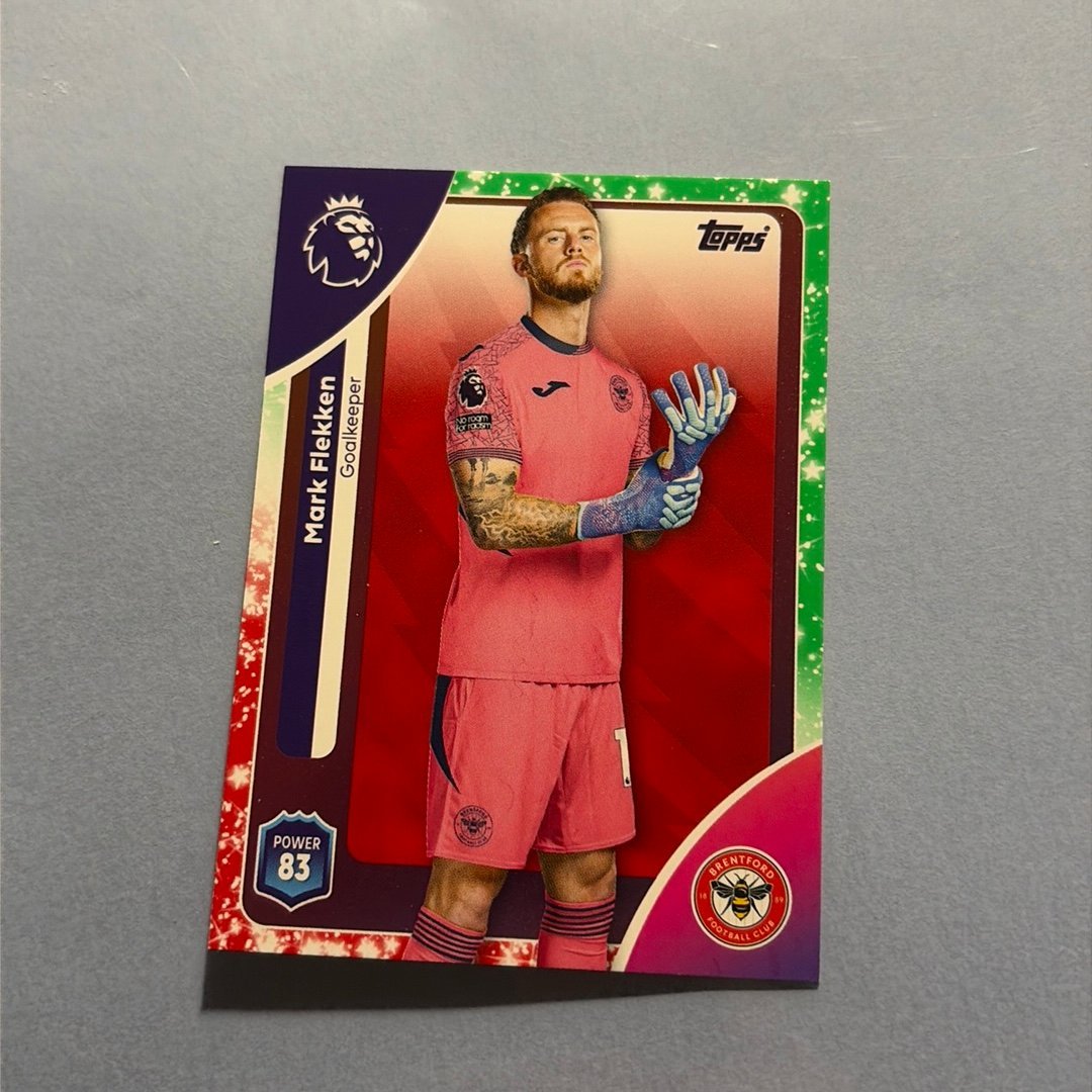 Mark Flekken Topps Premier League 2025/26 Festive | Köp på Tradera ...