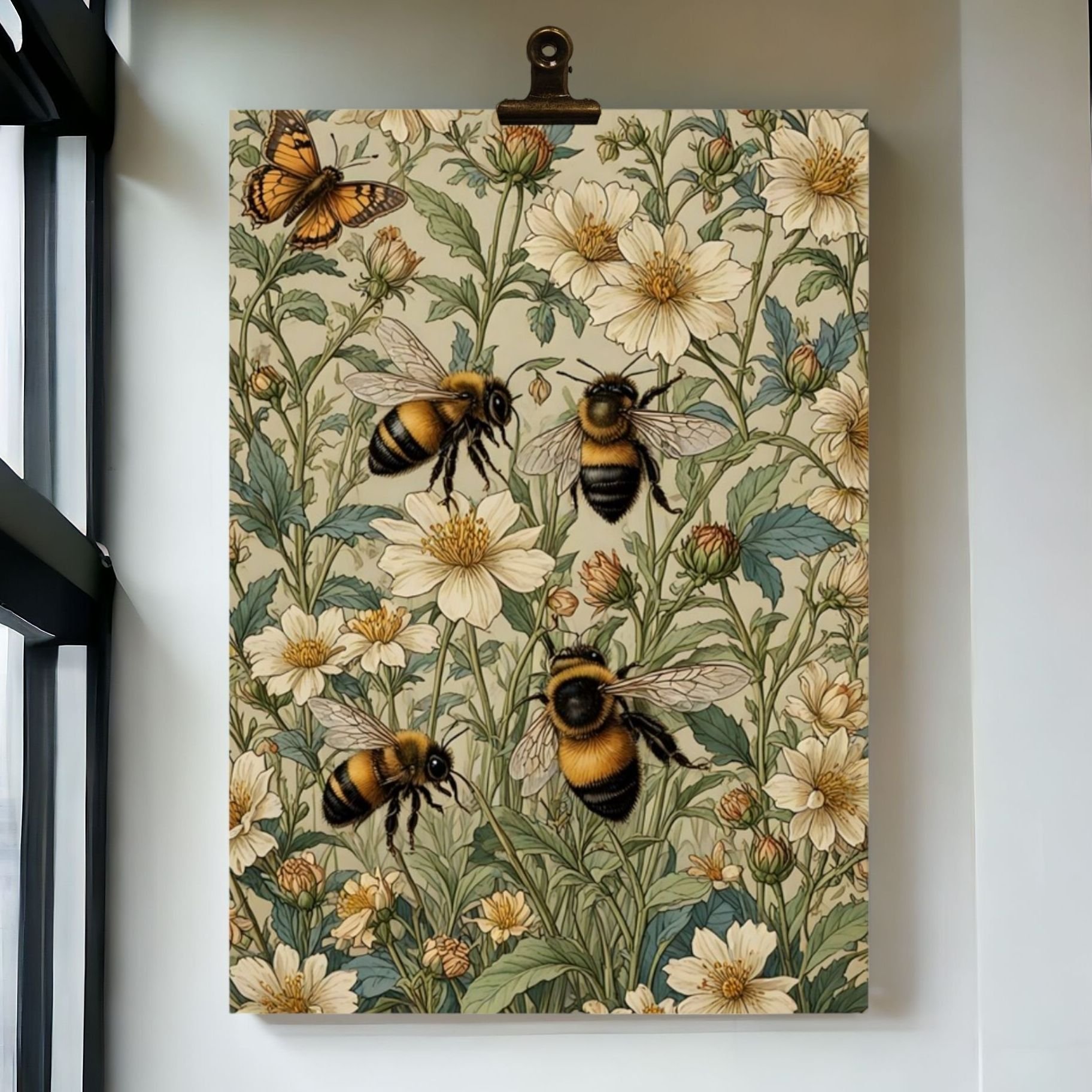 Se produkter som liknar Tavla med humlor bland blommor på Tradera ...