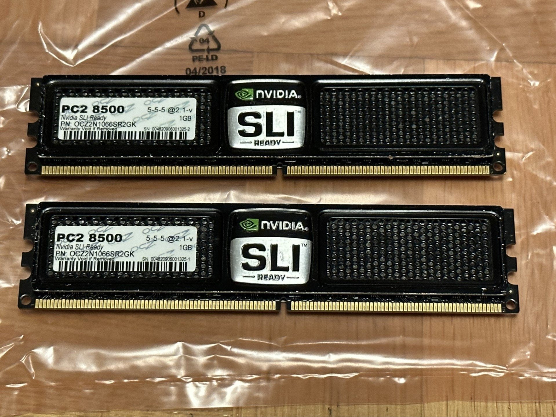 OCZ Nvidia SLI 2*1024MB PC2-8500 1066MHz (5-5-5.. | Köp på Tradera ...