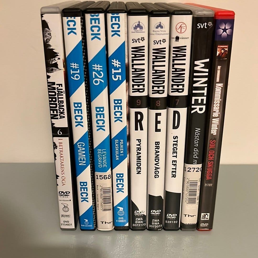 DVD-filmer: Beck, Wallander, Fjällbackamorden, .. | Köp på Tradera ...