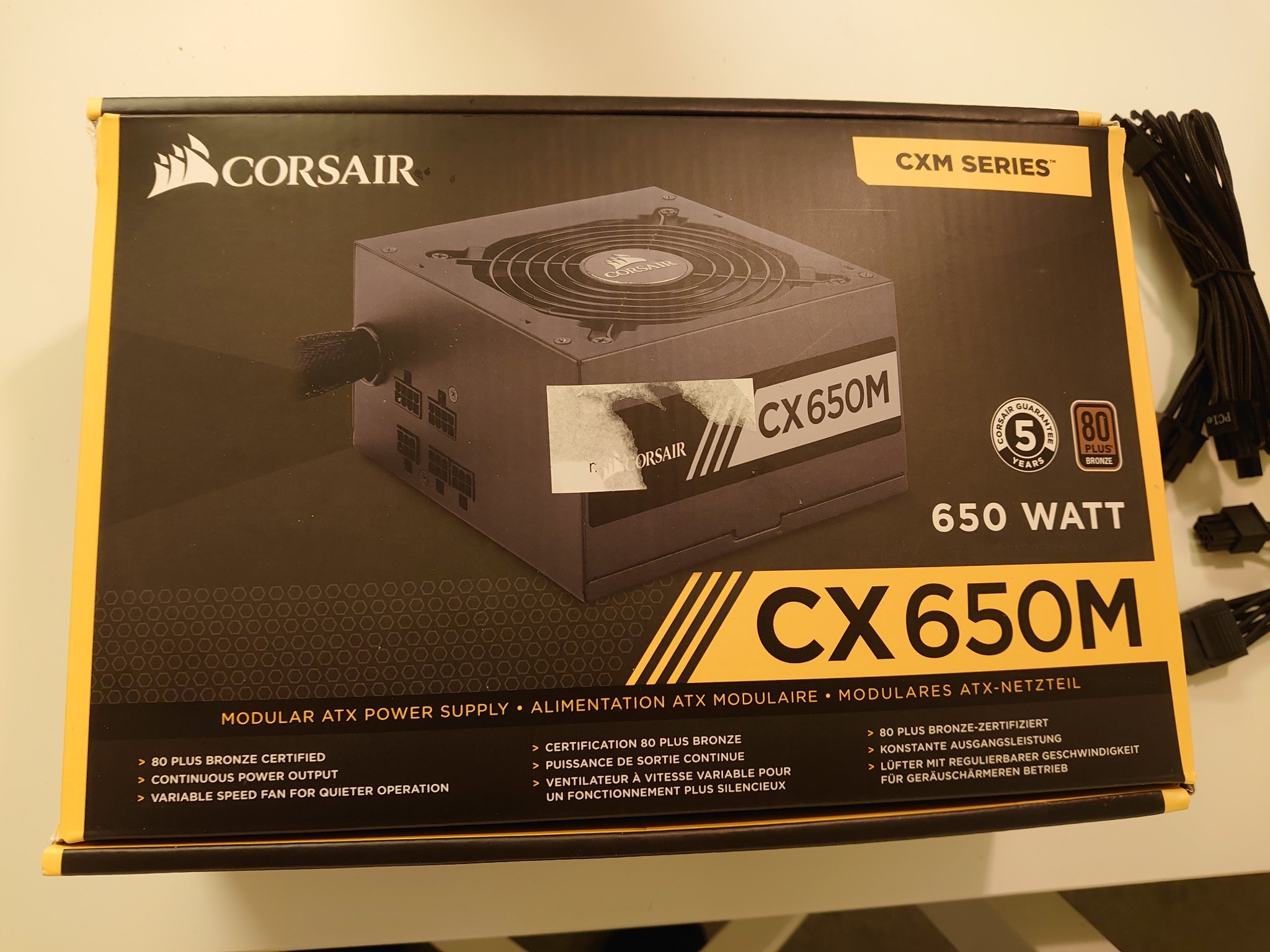 Corsair CX650M 650W halvmodulärt (387161806) ᐈ Köp på Tradera
