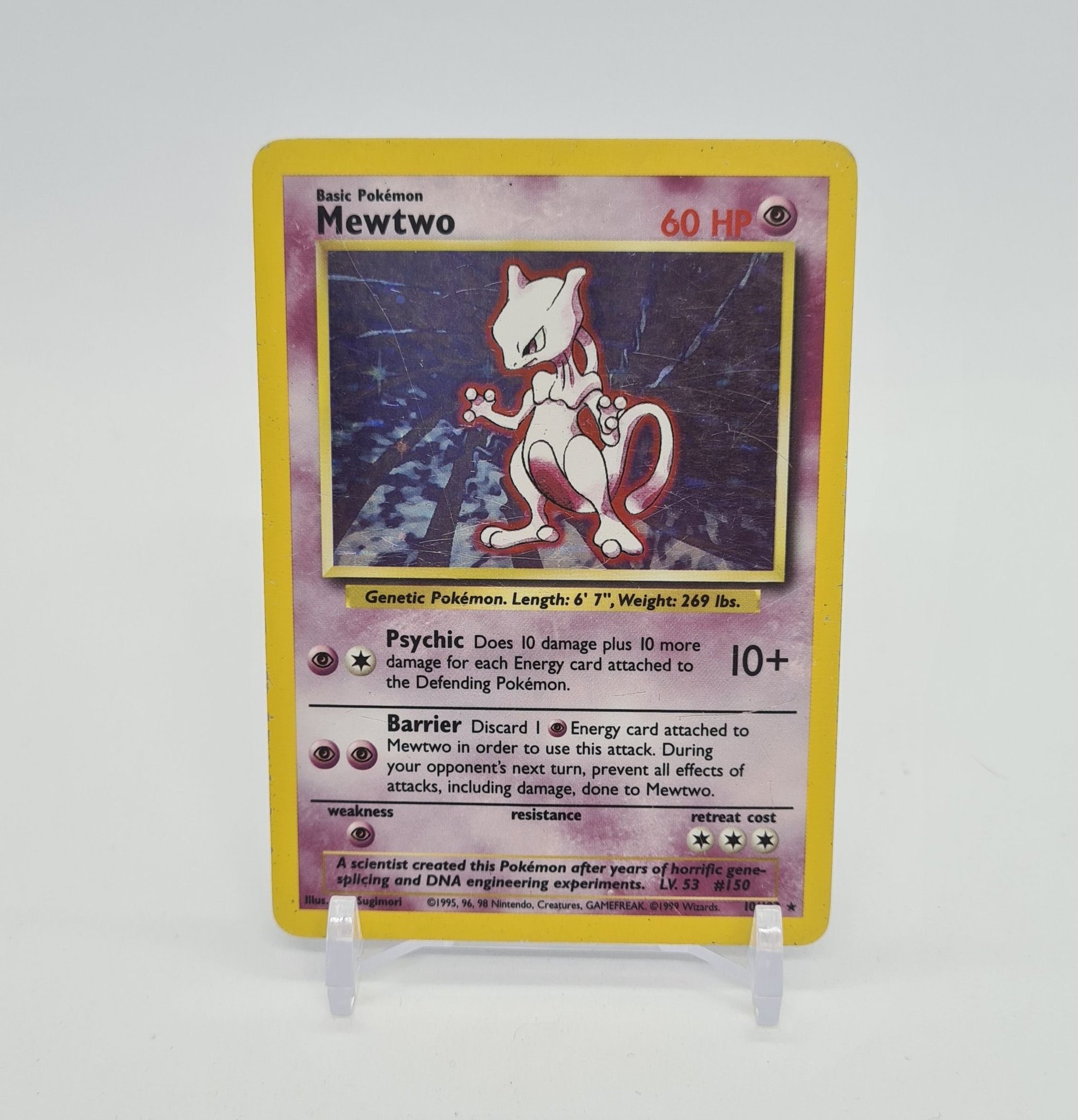 Mewtwo holo Base Set 1999 Pokemon WOTC retro po.. | Köp på Tradera ...