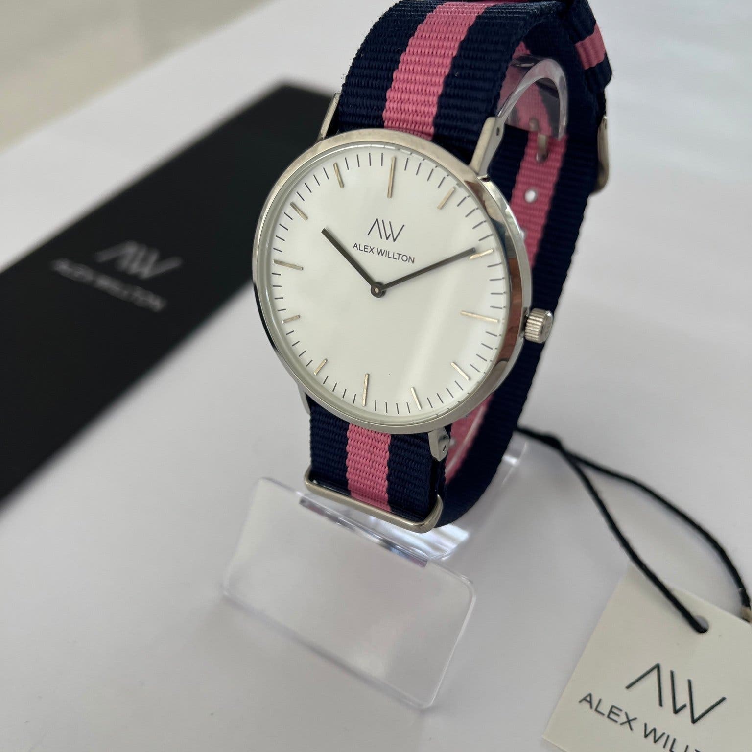 ALEX WILLTON WATCH Brighton 40 mm Silver med Bl.. | Köp på Tradera ...