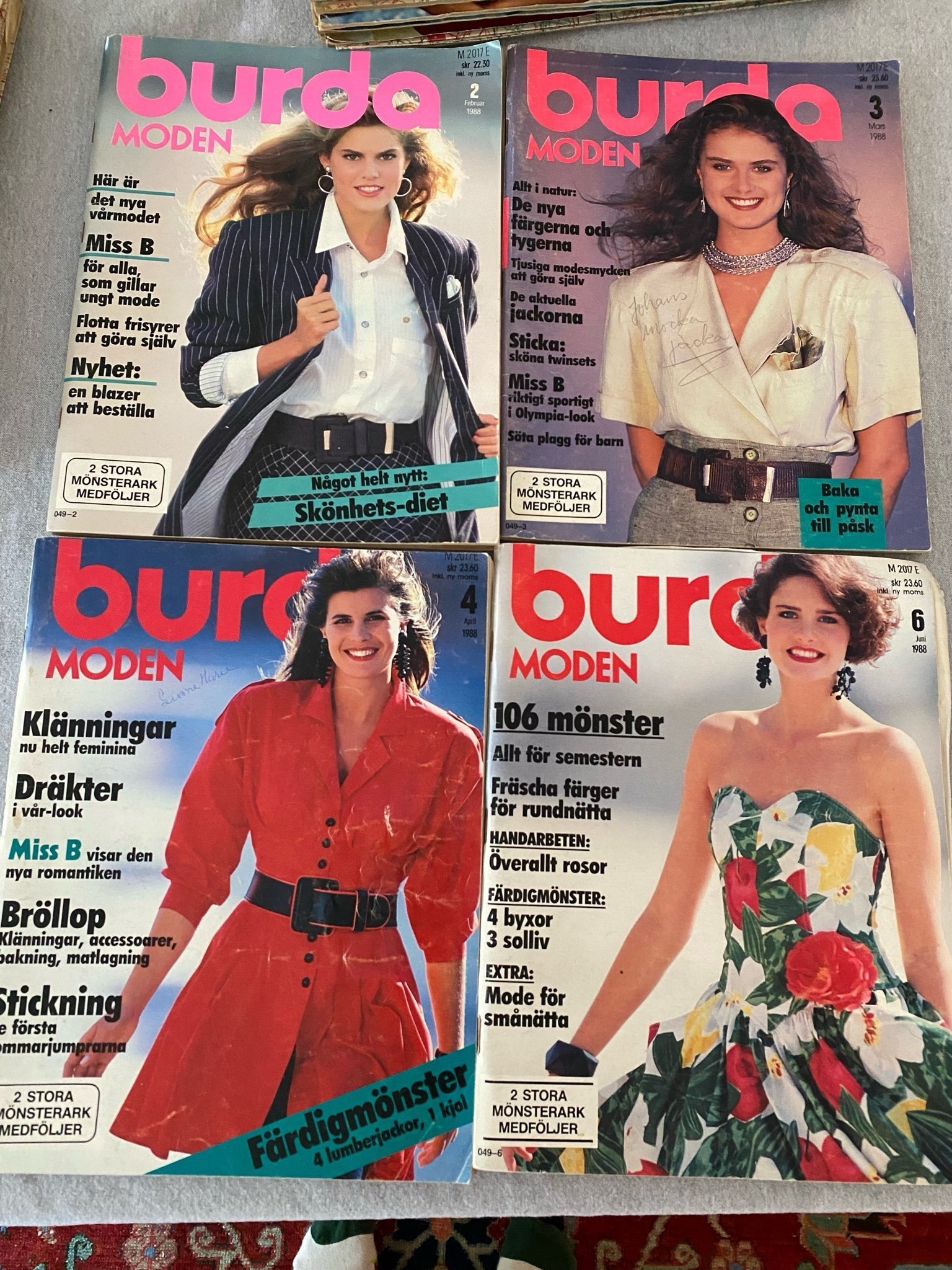 Se produkter som liknar Tysk Burda 1988 på Tradera (688990543)