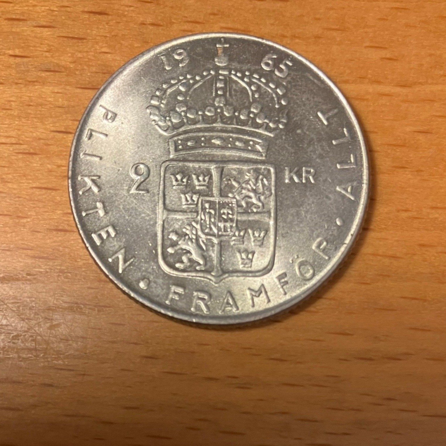 Svensk 2 krona från 1965. Fast pris. | Köp på Tradera (708360187)