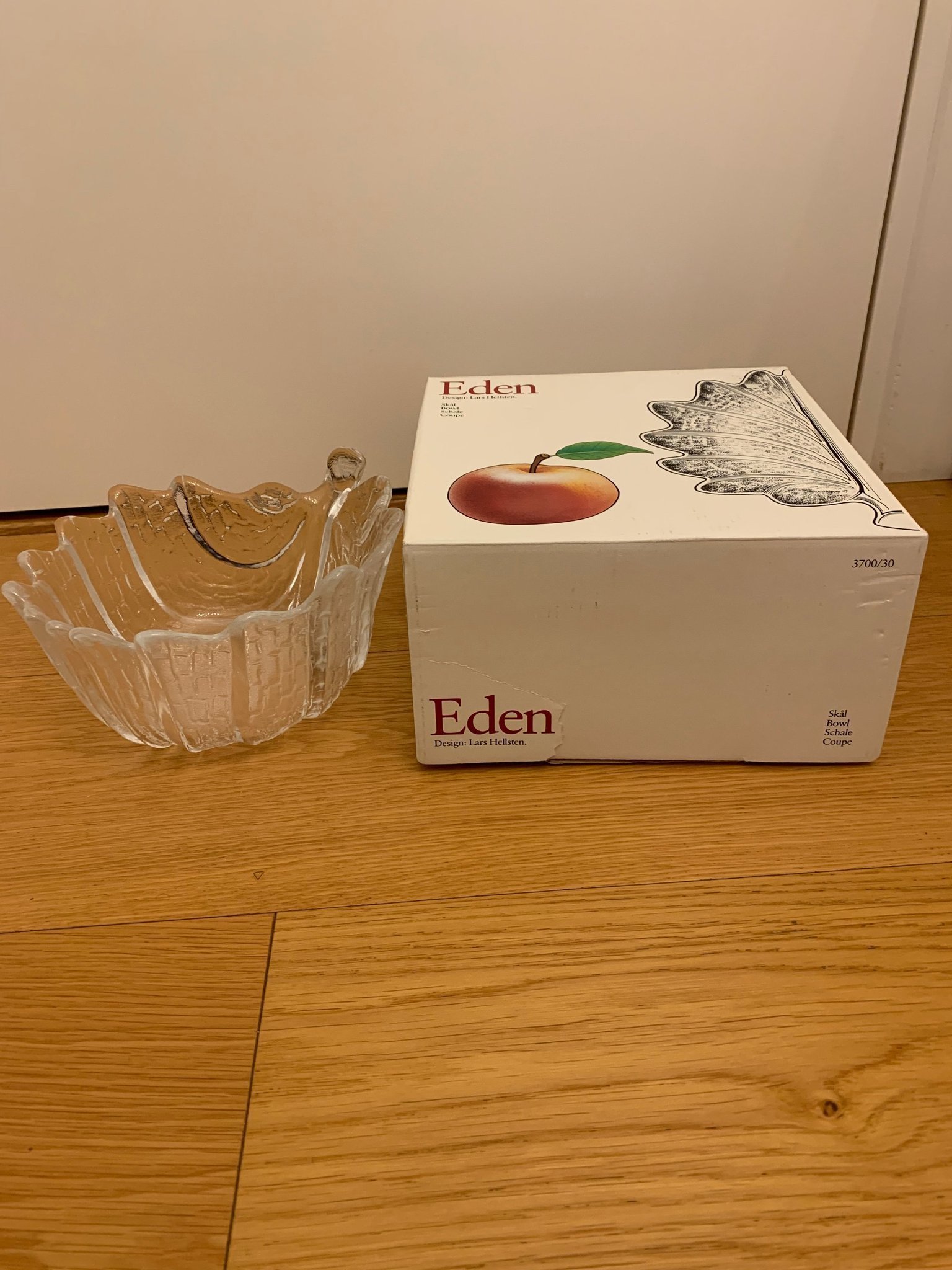 Oanvänd Orrefors Eden glasskål, med originalkar.. | Köp på Tradera ...