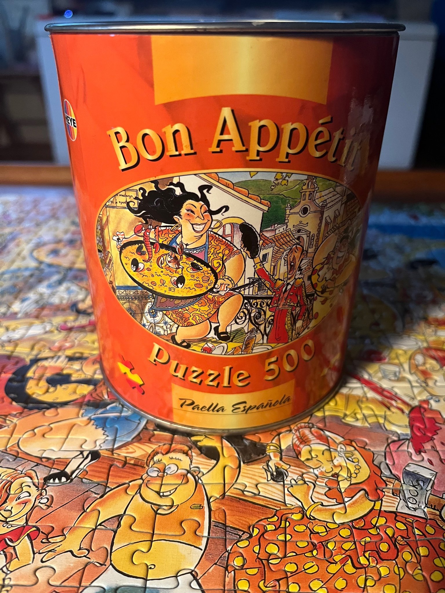 Tecknat Pussel i plåtburk 500 bit Bon Appetit (.. | Köp på Tradera ...