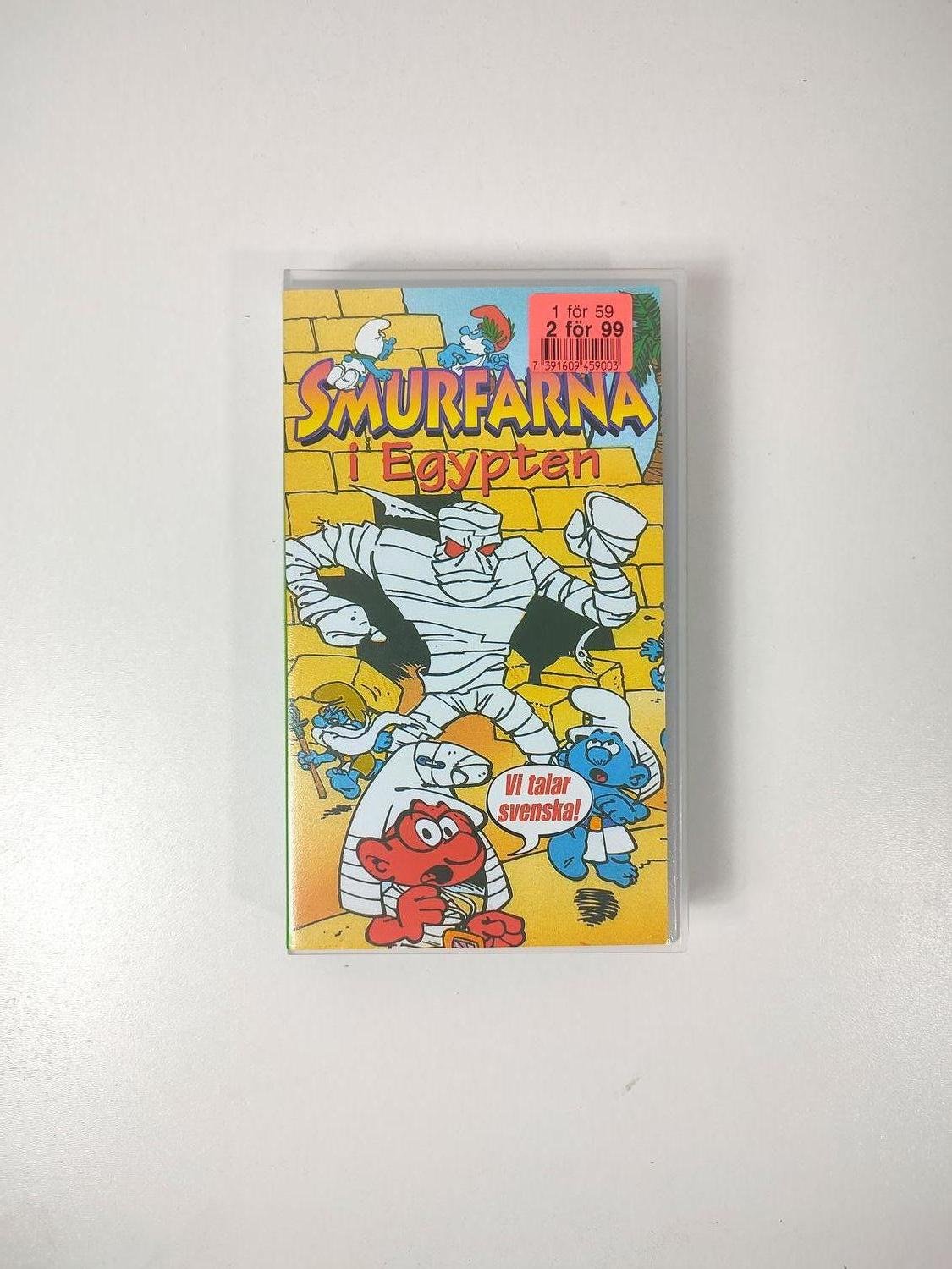 VHS Film, Tecknat - Smurfarna i Egypten | Köp på Tradera (588515434)