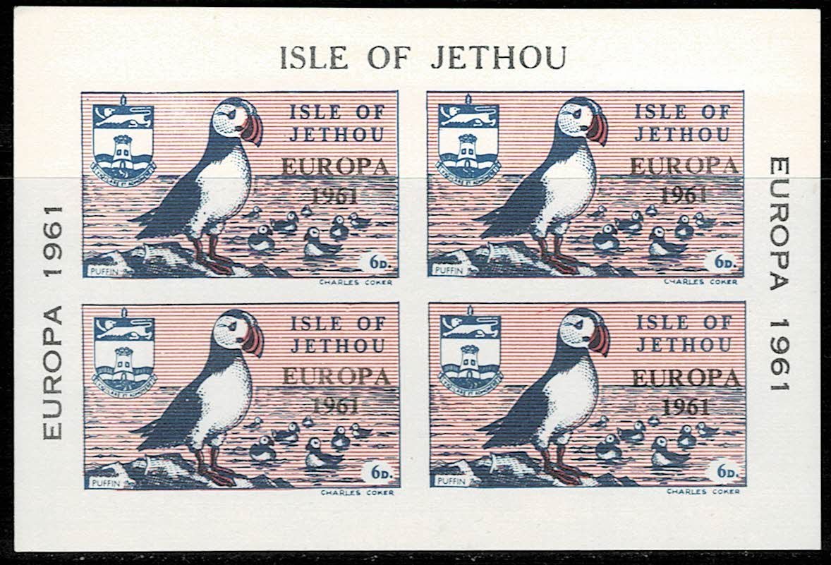 Jethou 1961 Lunnefågel. xx block. | Köp på Tradera (711388201)