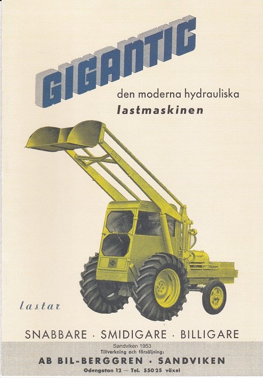 Gigantic Traktor/Lastmaskin broschyr | Köp från gax på Tradera (282839408)