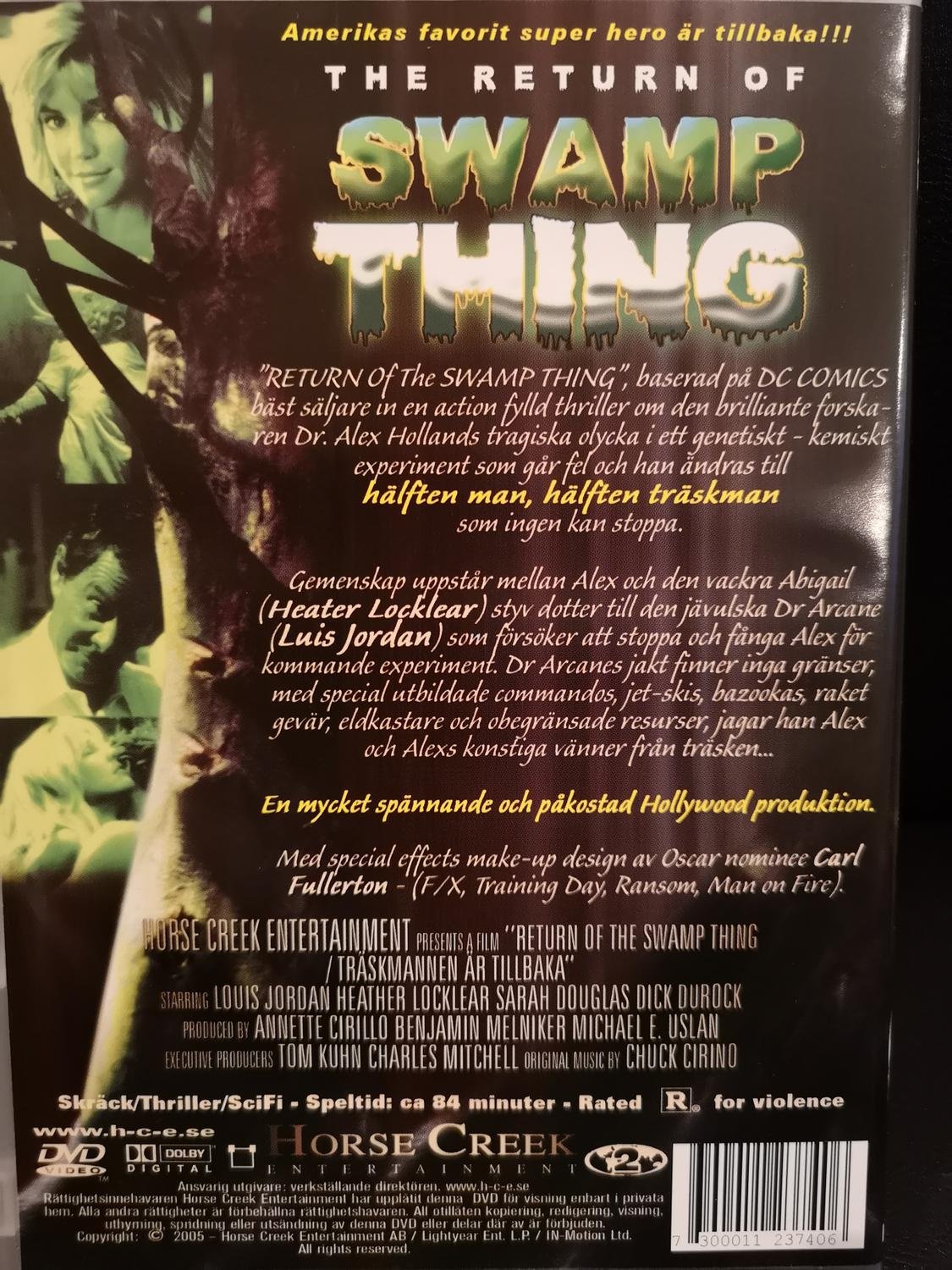 The Return of Swamp Thing (1989) Jim Wynorski, .. | Köp på Tradera ...