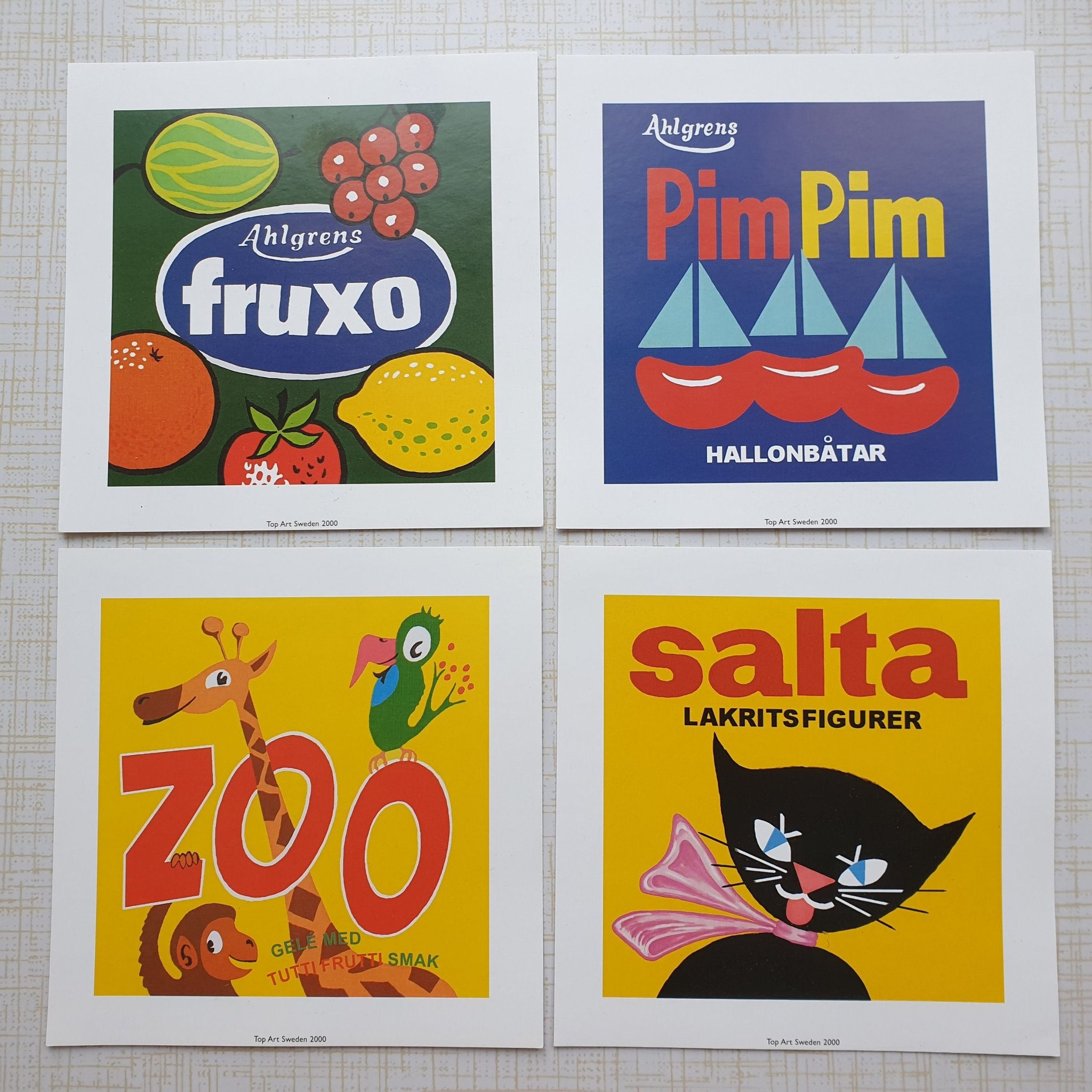 7 stora Godis kort Svensk klassisk Zoo Salta Ka.. | Köp på Tradera ...