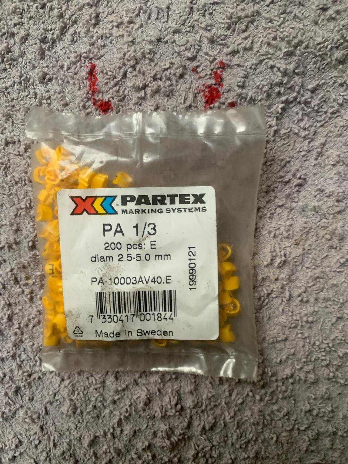 Partex PA1/3 E 2,5-5mm - 200st | Köp på Tradera (570074641)