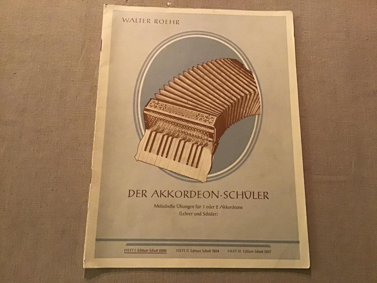 WALTER ROEHR DER AKKORDEON SCHULER NOTER DRAGSPEL | Köp på Tradera ...
