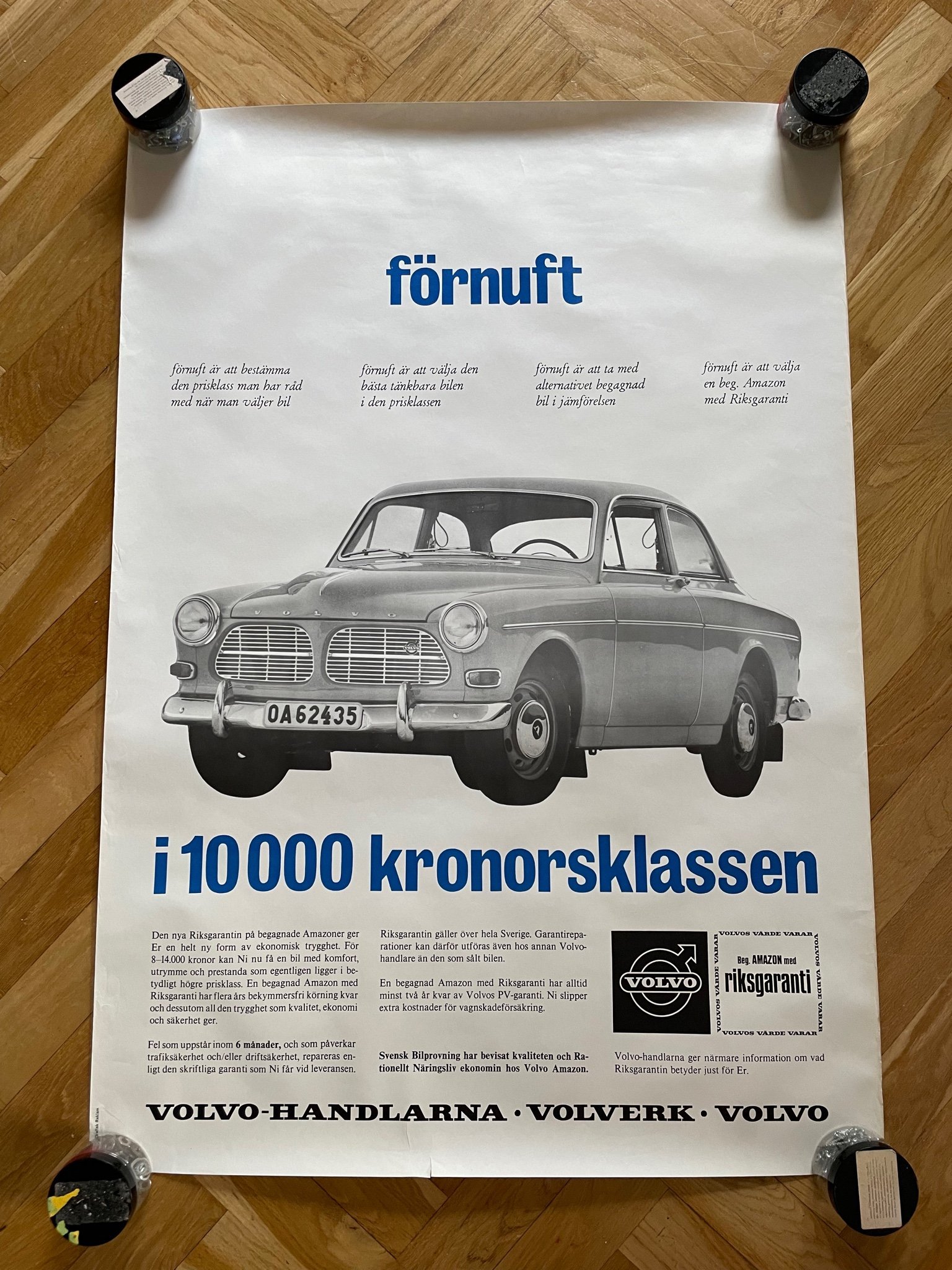 Gammal Amazon-affisch 70x100cm (volvo,reklam,pv.. | Köp på Tradera ...