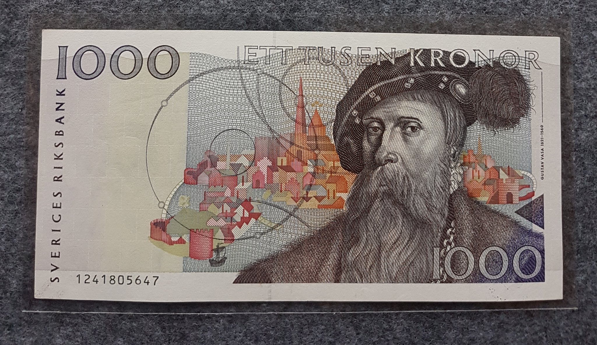 1000 KRONORS SEDEL SVERIGES RIKSBANK 367137588 K p P Tradera 1000-kronors-sedel-sveriges-riksbank-367137588-k-p-p-tradera