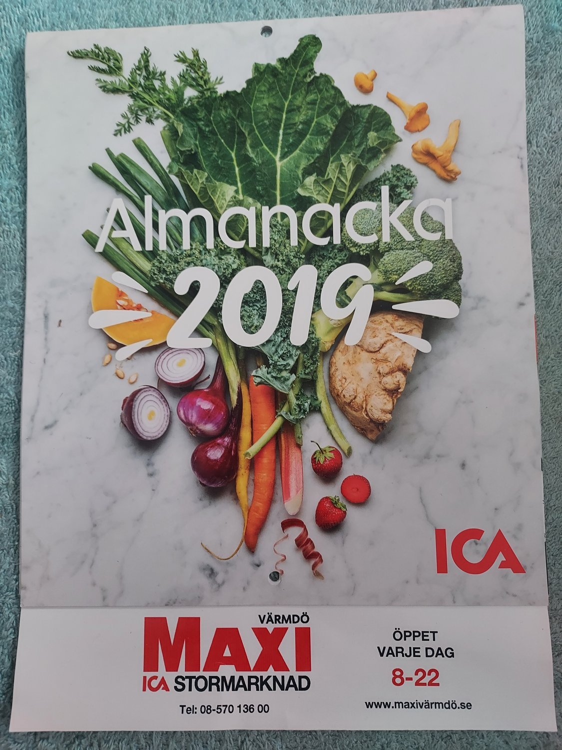 Almanacka 2019 ICA Mått: 20 cm x 28 cm | Köp på Tradera (684022569)
