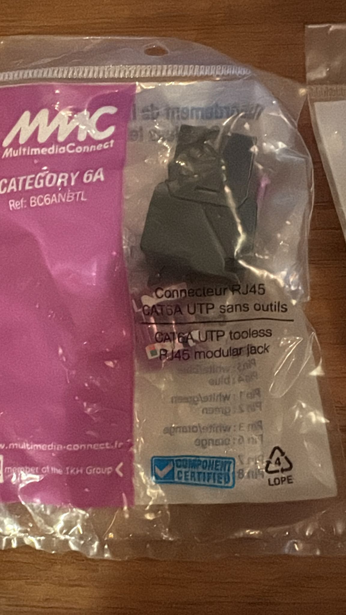 MMC Multimedia Connect Category 6A RJ45 Modular.. | Köp på Tradera ...