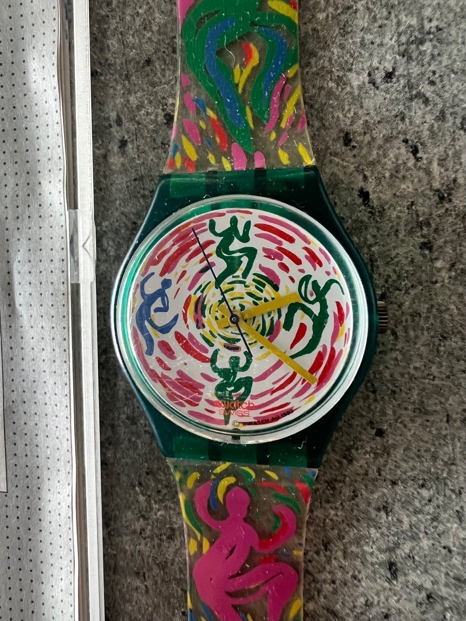 Swatch GG129 Dance Café 1992 Vintage med origin.. | Köp på Tradera ...