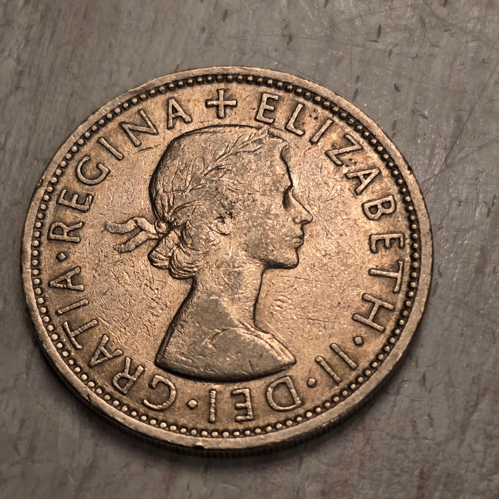 Elizabeth II Two Shillings - 1st Portrait | Köp på Tradera (713288845)