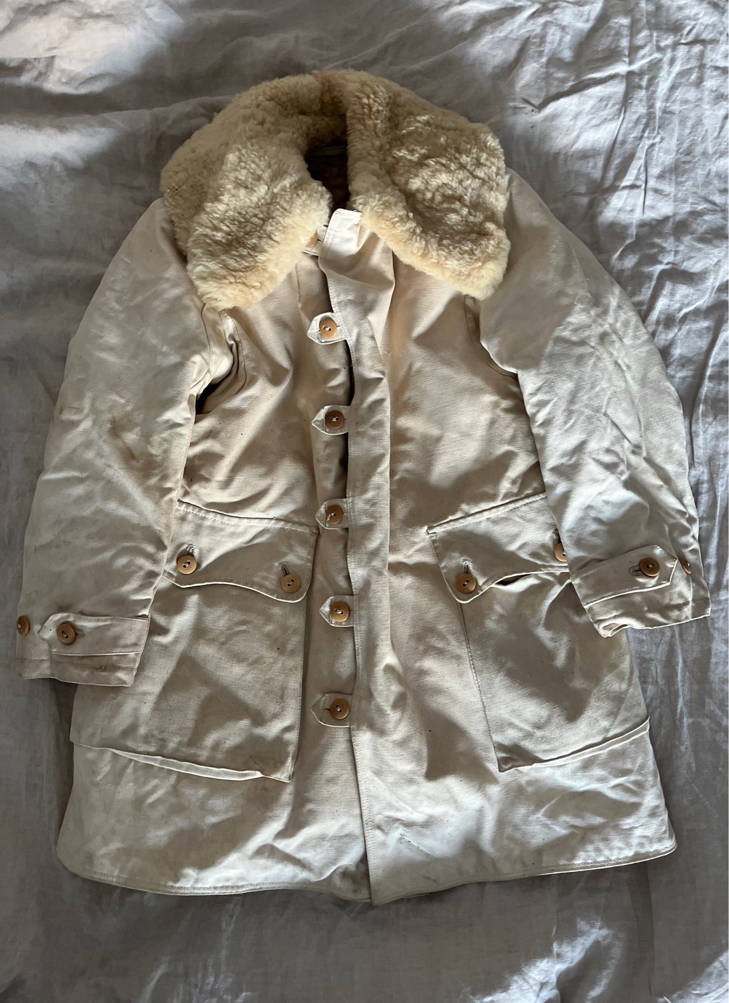 Äkta Vintage Försvarets Livpäls Militärpäls Mil.. | Köp på Tradera ...