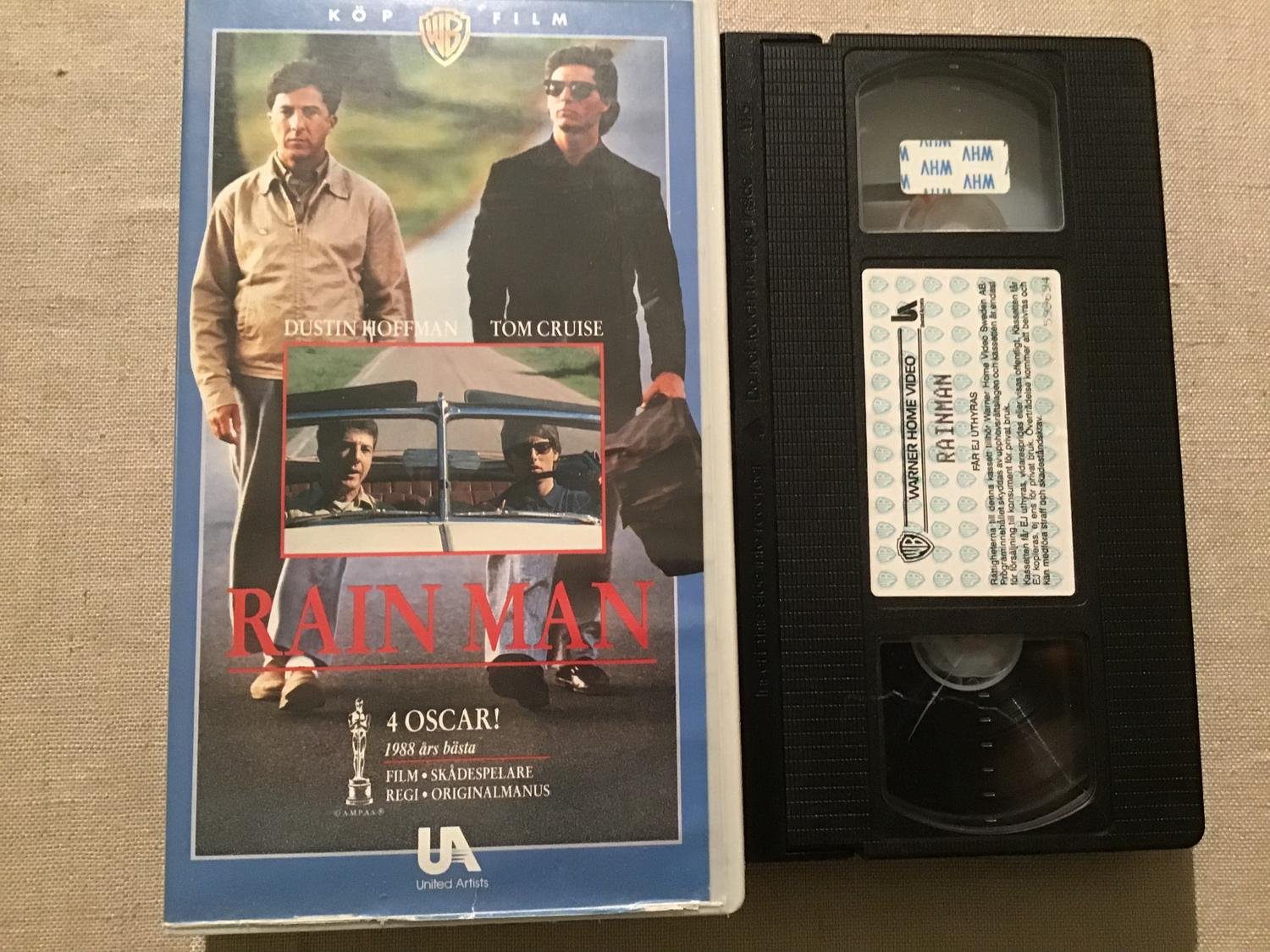 RAIN MAN VHS DUSTIN HOFFMAN,TOM CRUISE | Köp på Tradera (565887981)
