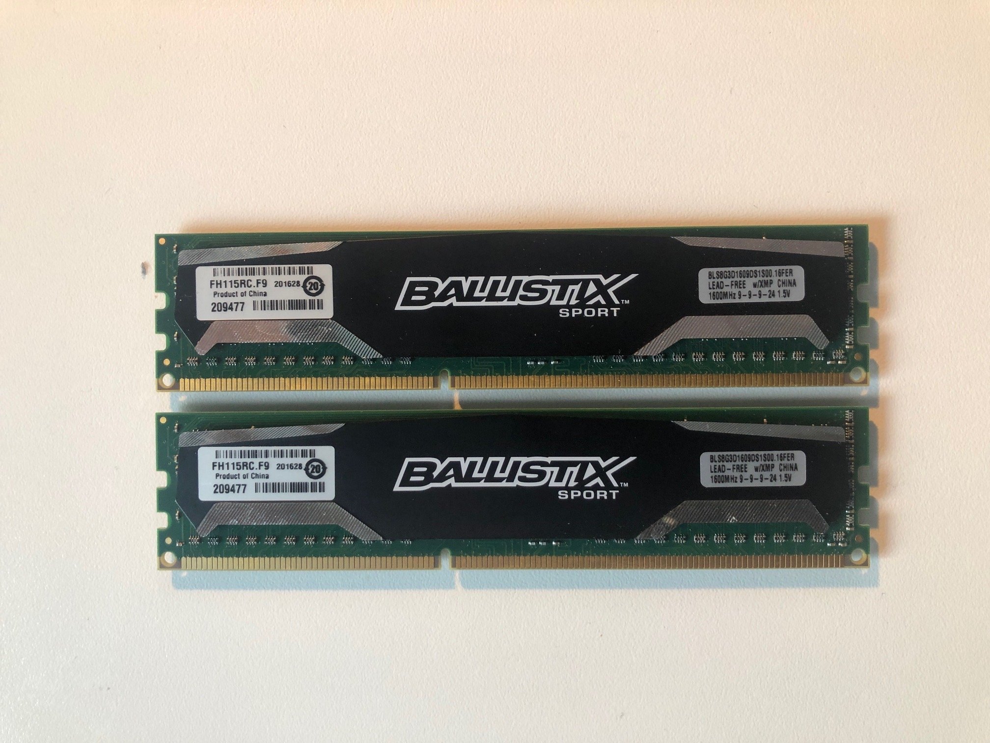 2st Ballistix 8GB Ballistix Sport DDR3 1600 MHz.. (389037687) ᐈ Köp på ...