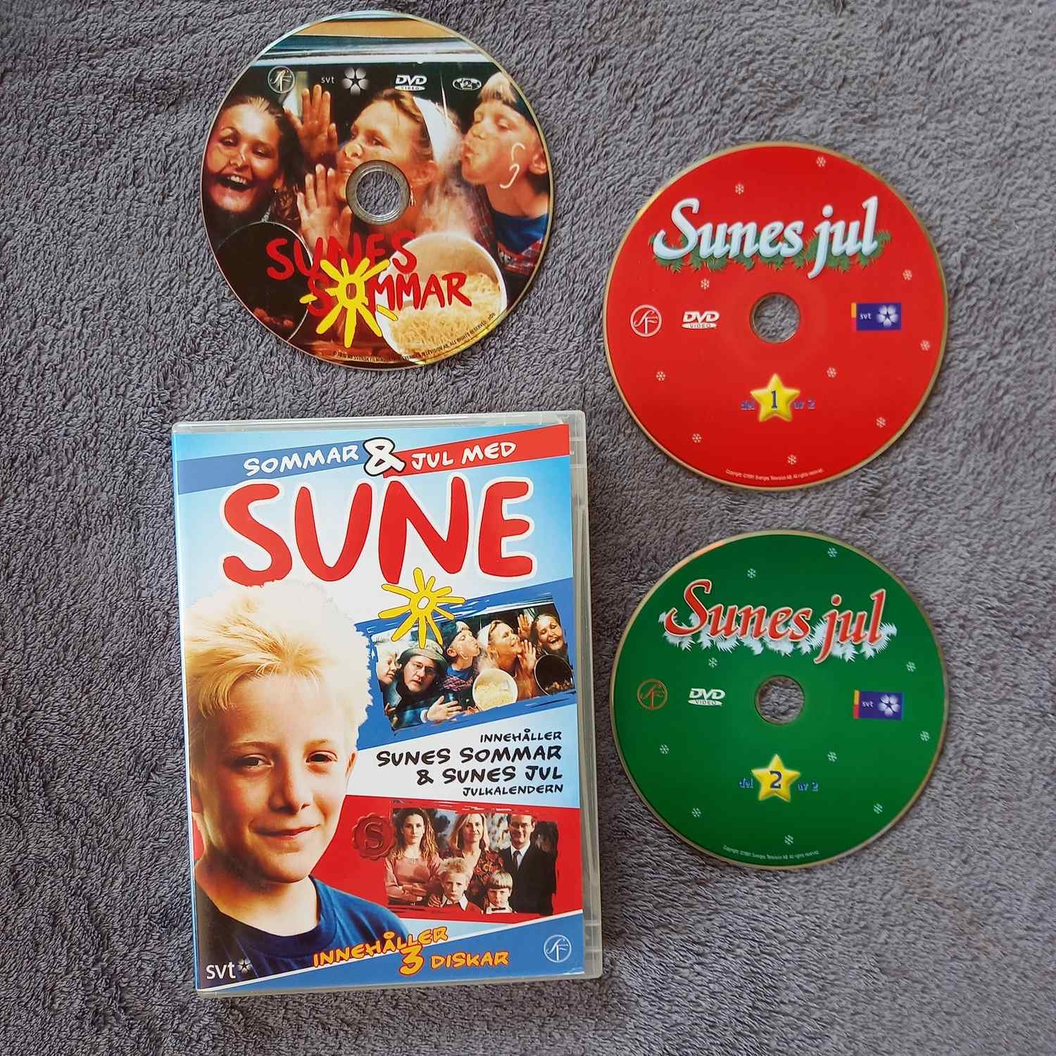 Sommar & Jul med Sune | Svensk 3 disk utgåva | .. | Köp på Tradera ...