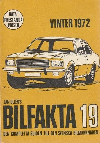 BILFAKTA Nr. 19 vår 1972 Data Prestand.. | Köp från gax på Tradera ...