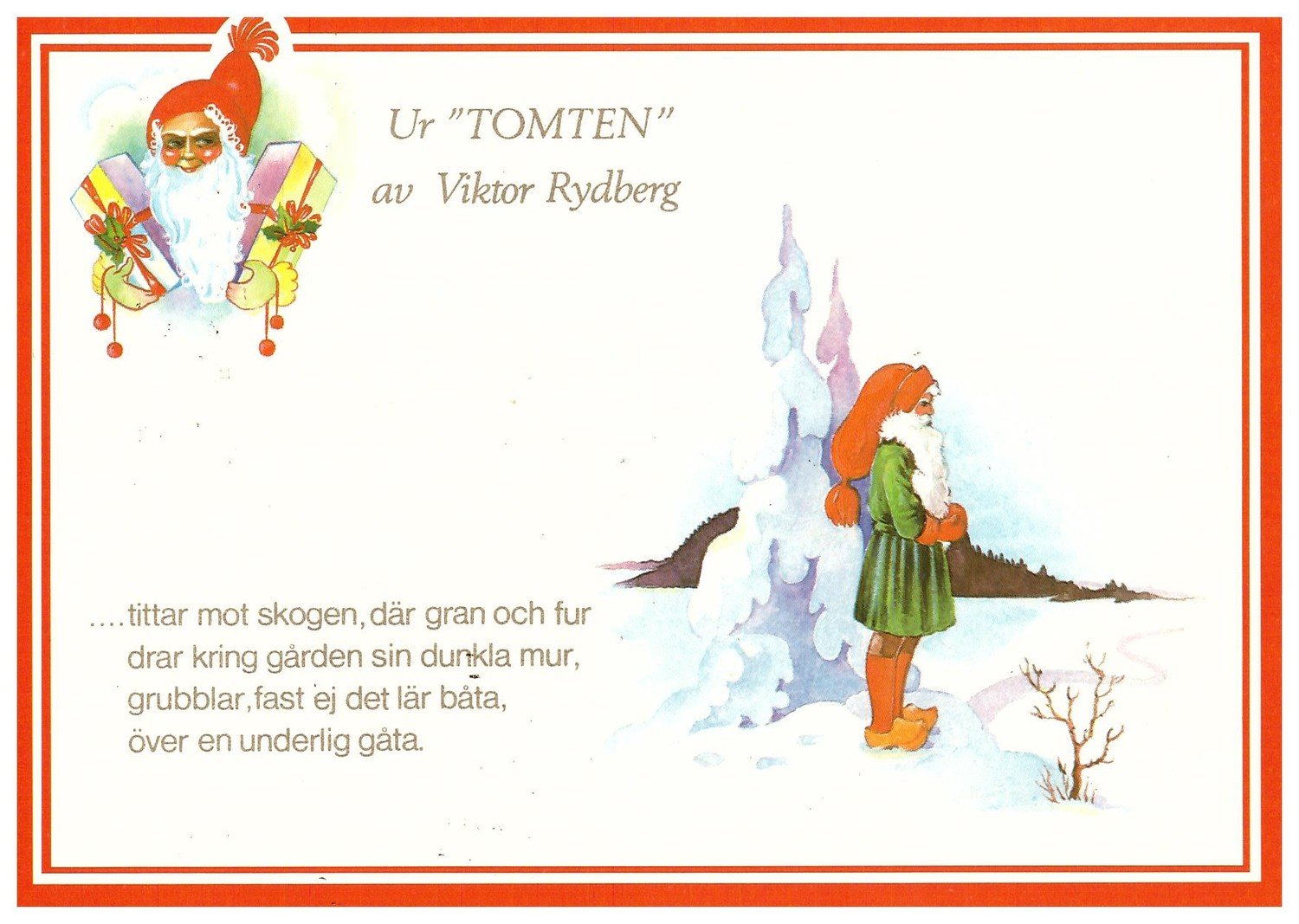 Julkort / Tomten av Viktor Rydberg - samlarseri.. | Köp på Tradera ...