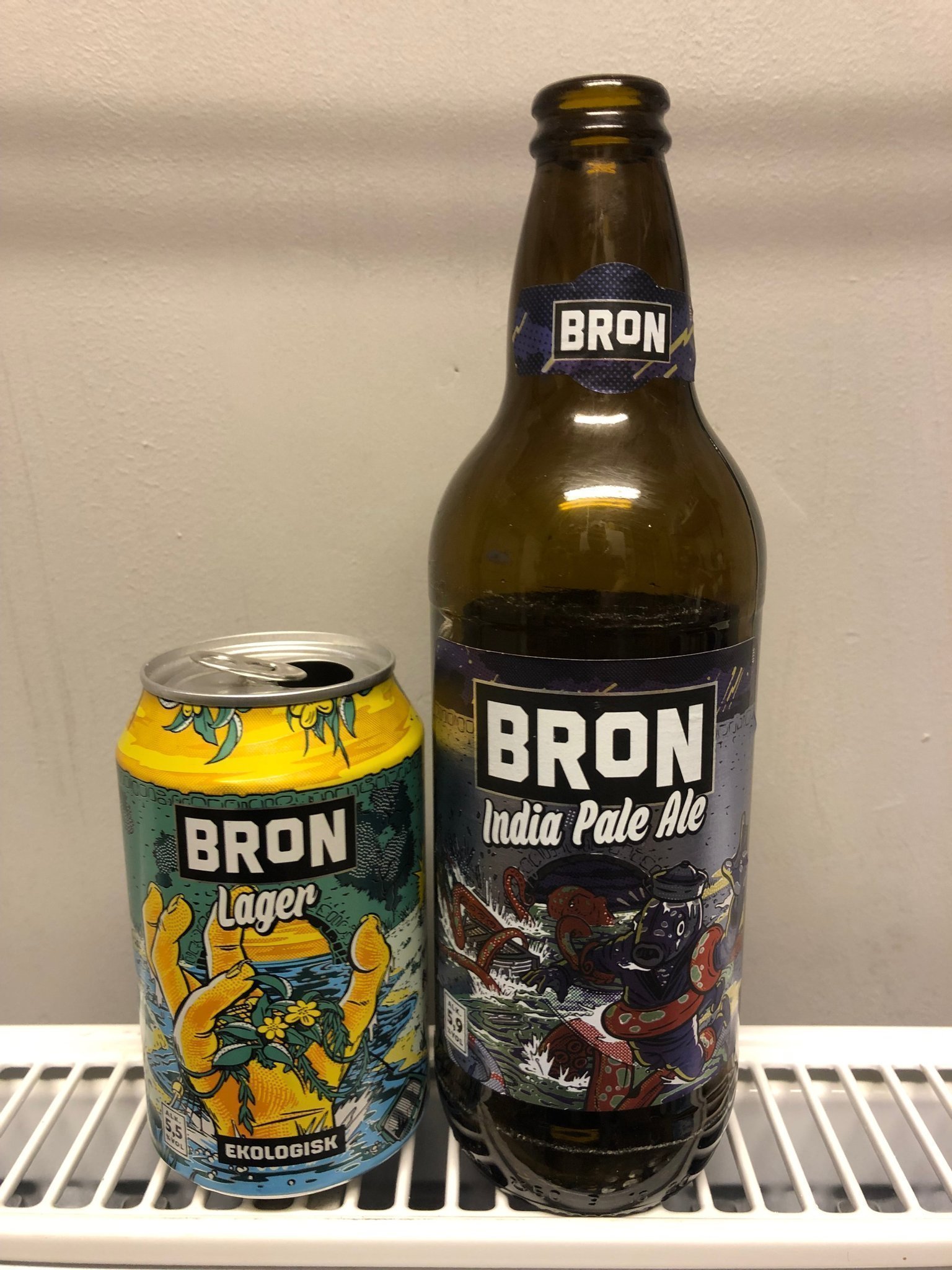 Ölburk + Ölflaska ( Bron Lager + India Pale Ale ) | Köp på Tradera ...