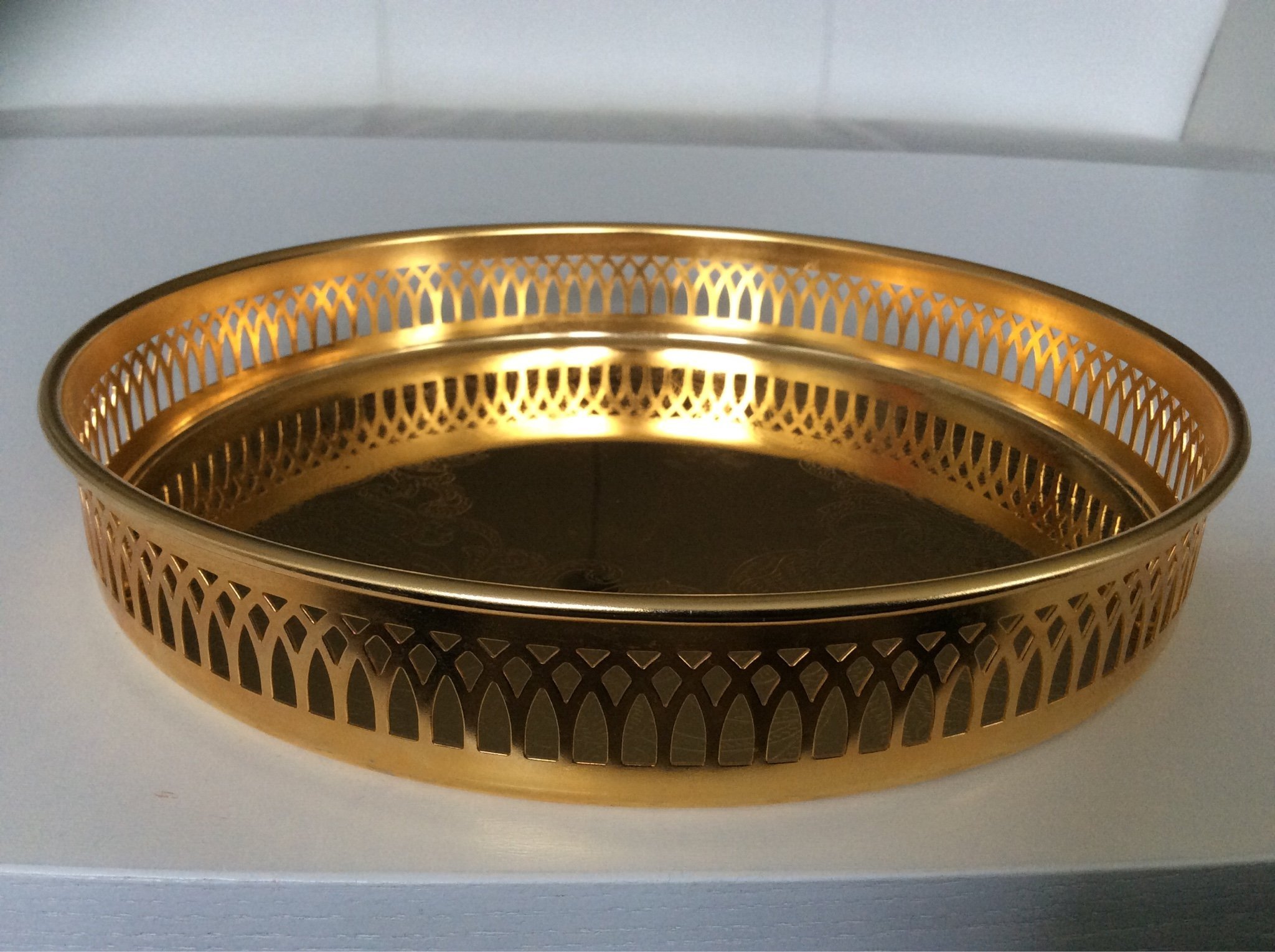 Scandia Guld bricka. Belagd 24 karat guld 24 cm (382194462) ᐈ Köp på ...