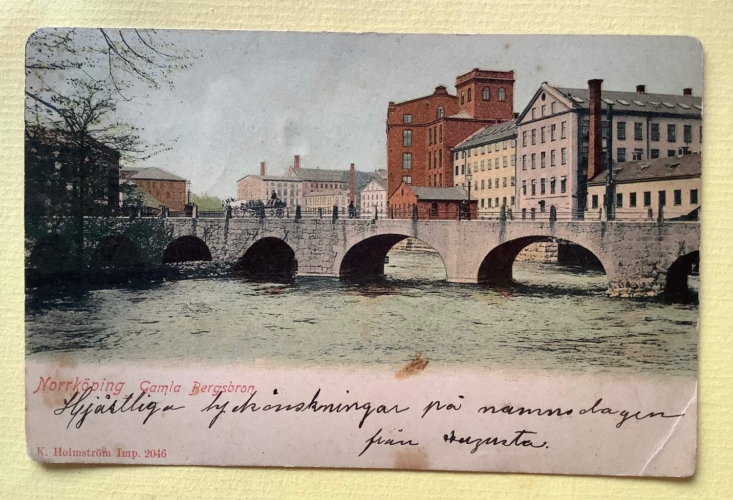 Kort Norrköping Gamla Bergsbron stämpel NORRKÖP.. | Köp på Tradera ...