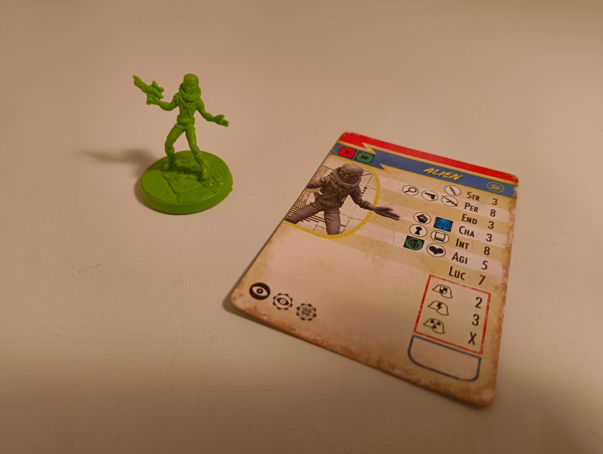 Fallout Wasteland Warfare - Alien promo | Köp på Tradera (709045733)