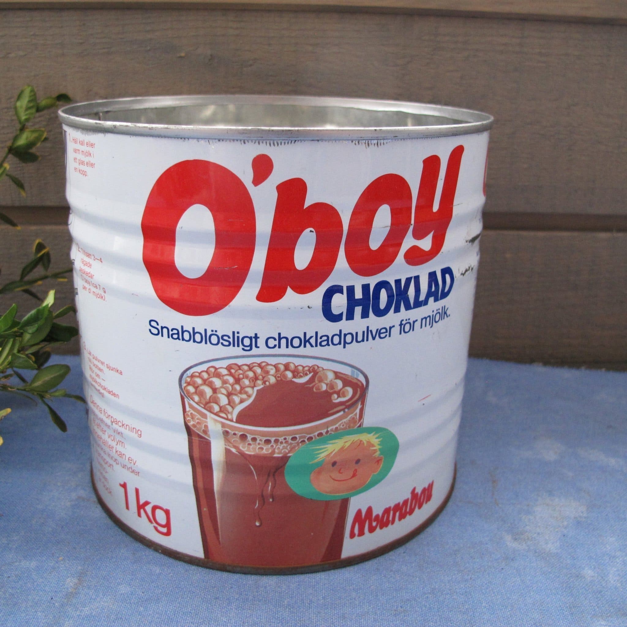Retro 0'boy burk i plåt 80-tal | Köp på Tradera (716626357)