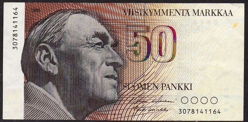 Obj. F014, Gammal Finsk 50 mark-sedel från 1986 (410948603) ᐈ Köp på ...
