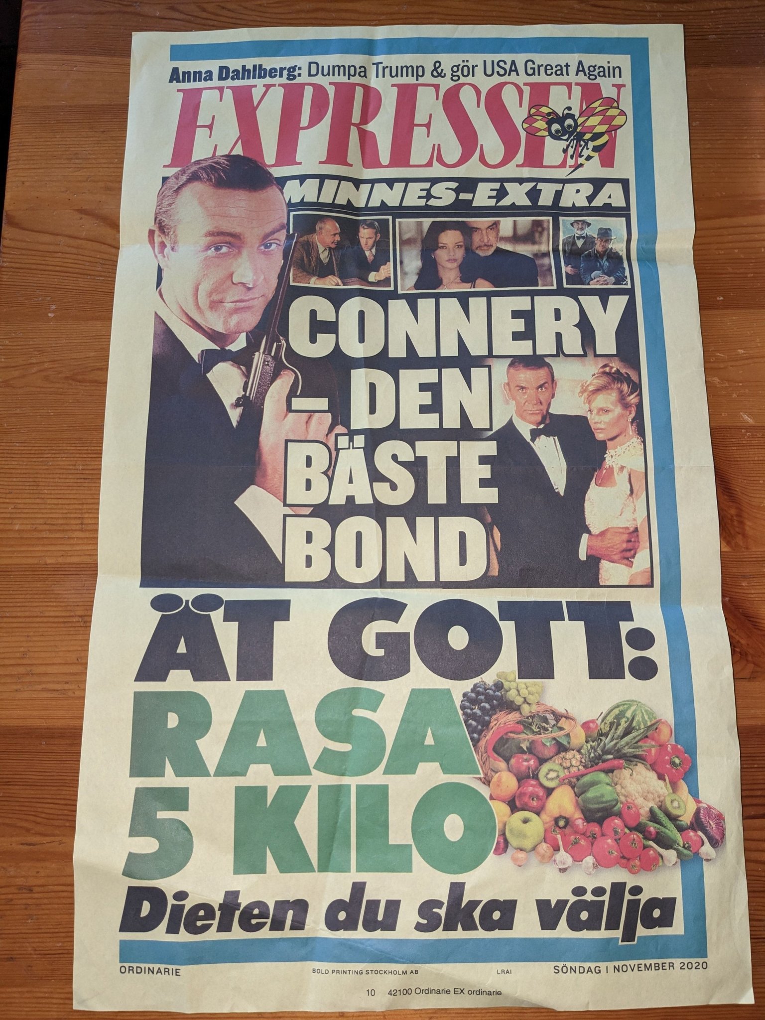 Se Produkter Som Liknar Löpsedel Expressen Sean Conne På Tradera
