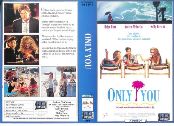 ONLY YOU (VHS) | Köp från Boa-skivakuten på Tradera (627998497)
