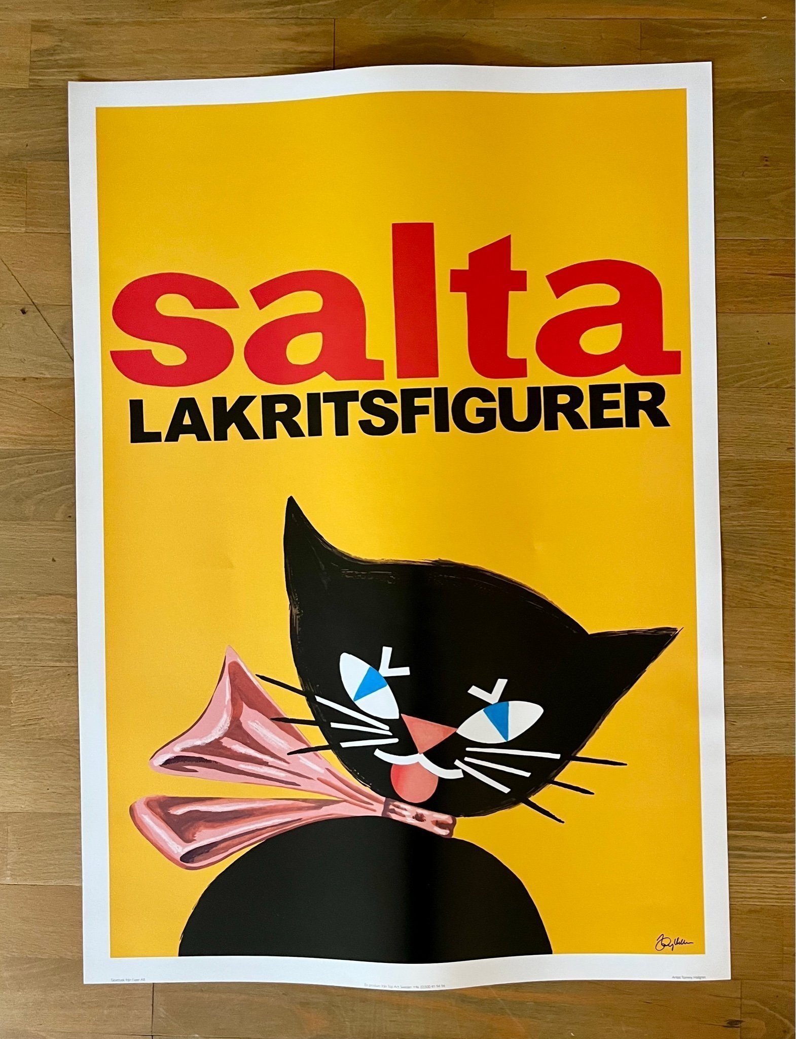 Se produkter som liknar Salta Katten Affisch 50 x 70 cm på Tradera ...