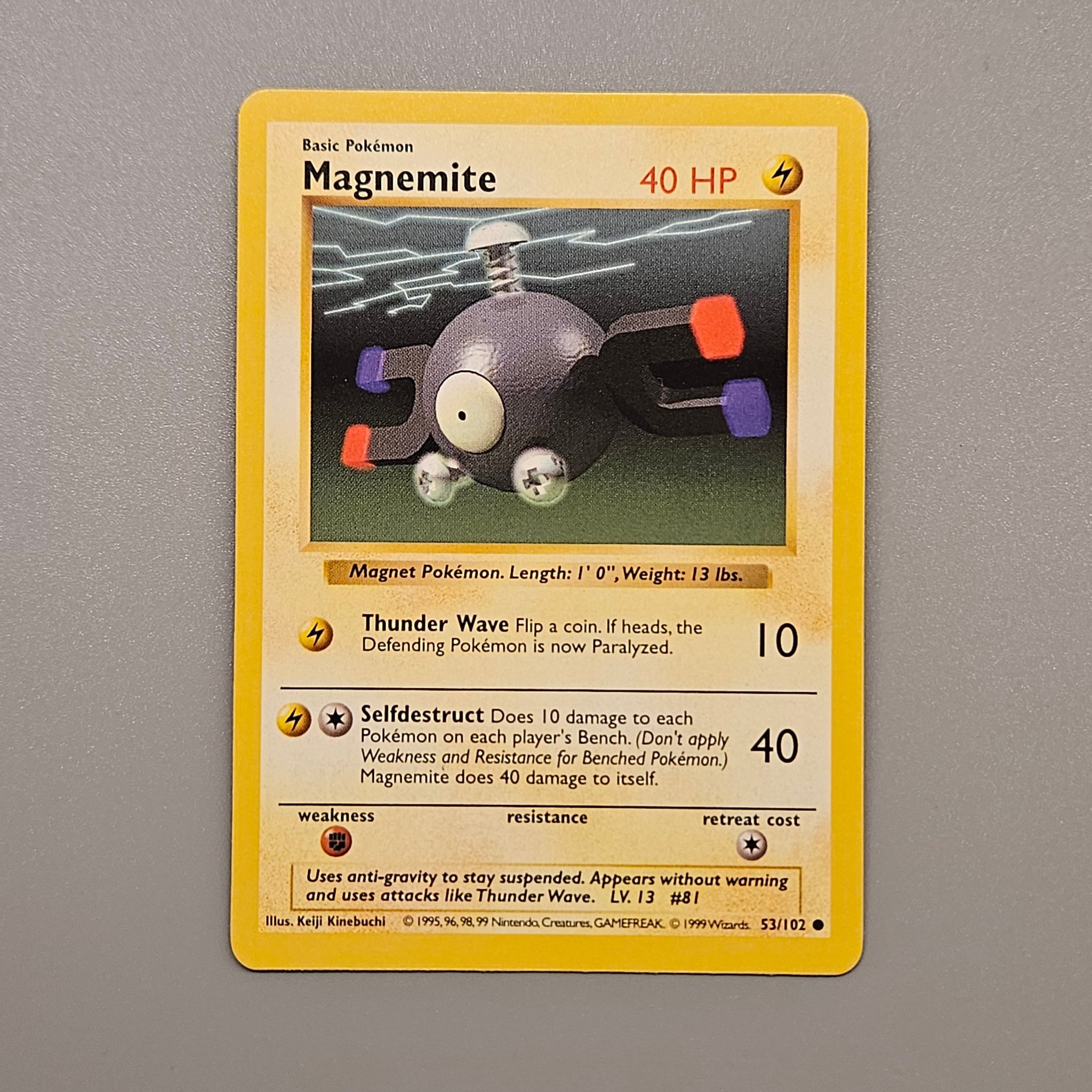 Magnemite Shadowless - 53/102 Base Set Pokemon | Köp på Tradera (694304340)