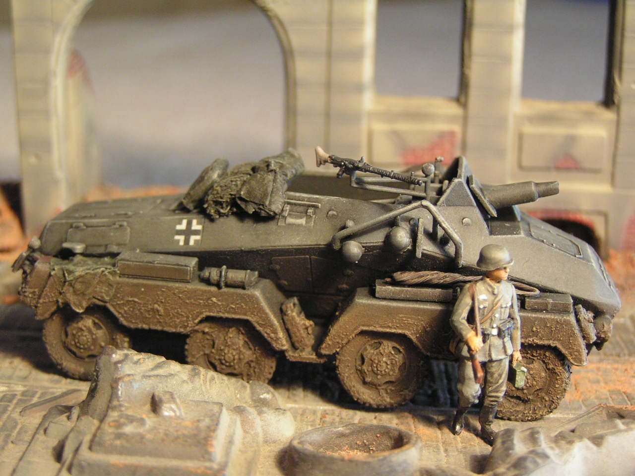 Built 1/72 German WW2 SD.KFZ.233 STUMMEL. Built.. | Köp på Tradera ...