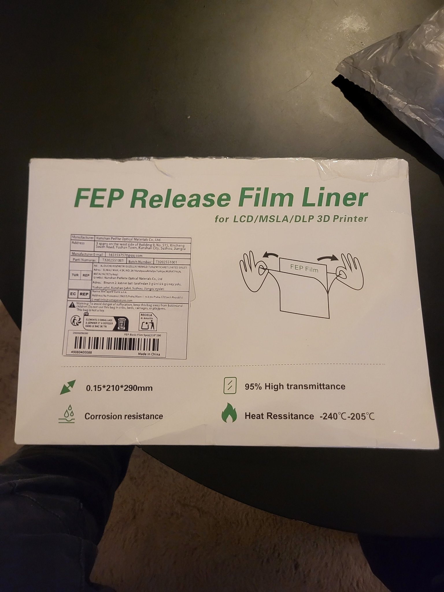 FEP Film Liner för LCD/MSLA/DLP 3D-skrivare | Köp på Tradera (694853678)