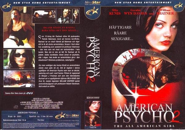 AMERICAN PSYCHO 2 (VHS) | Köp från Boa-skivakuten på Tradera (620071499)