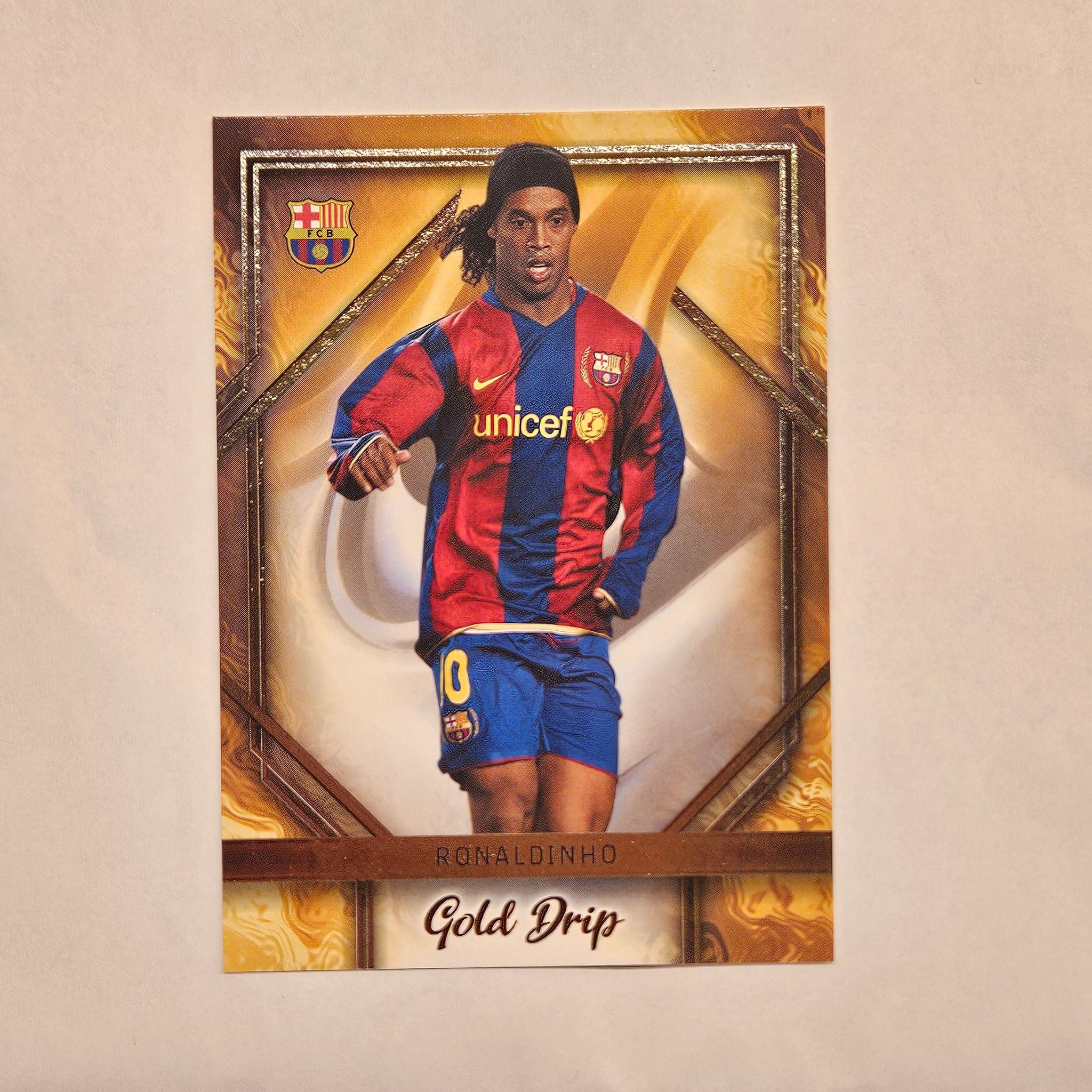 Ronaldinho - Gold Drip Barcelona Team set Topps | Köp på Tradera ...